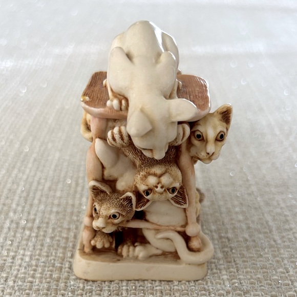 Harmony Kingdom | Other | Htf Harmony Kingdom Tonys Tabbies Kittenscats ...